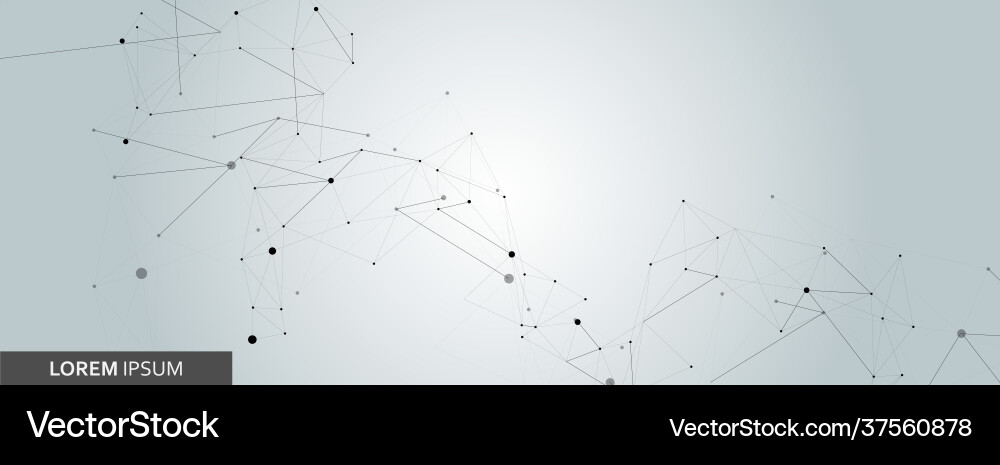 Connect dots and lines great design for any Vector Image