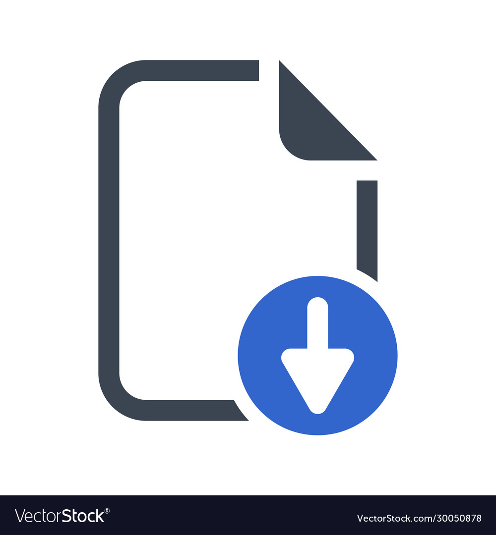 Download file icon Royalty Free Vector Image - VectorStock Download file icon Royalty Free Vector Image - VectorStock