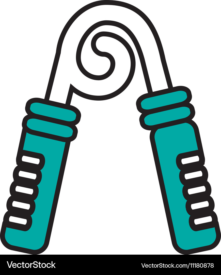 Gripper gym equipment icon Royalty Free Vector Image