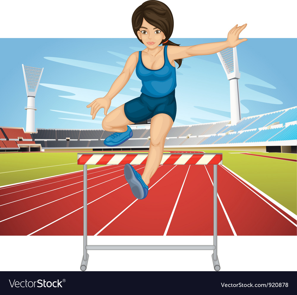 Hurdling Royalty Free Vector Image - VectorStock