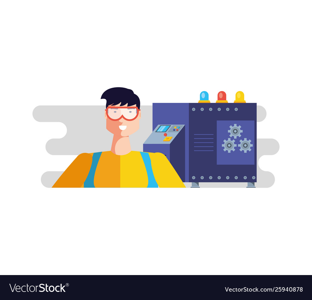 Isolated avatar professional worker design Vector Image
