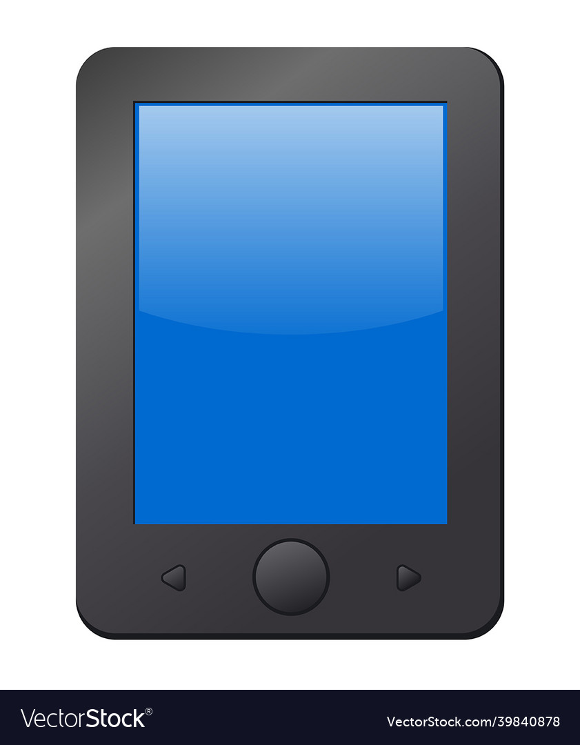 Mobile reader book Royalty Free Vector Image - VectorStock