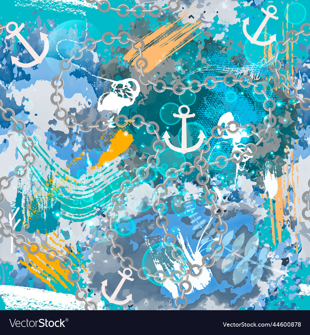 Textured seamless pattern modern light blue Vector Image