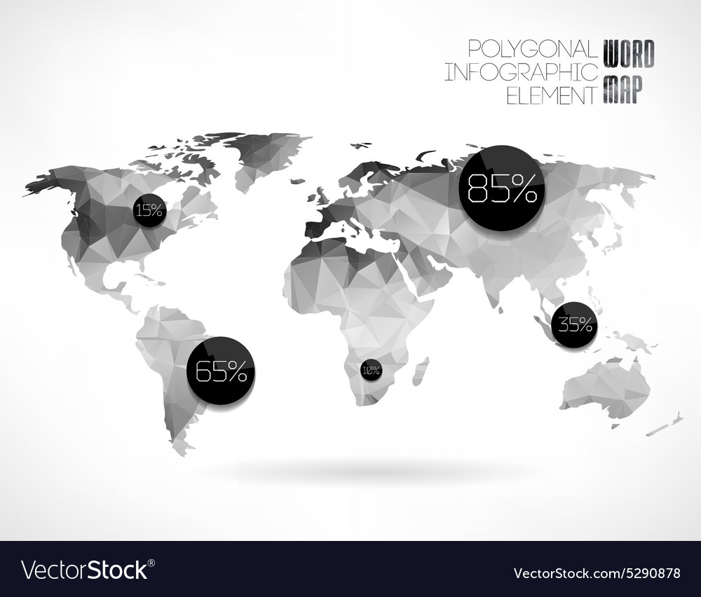World map background Royalty Free Vector Image
