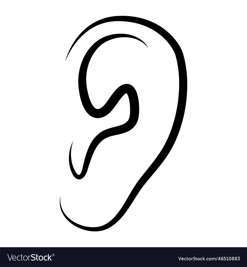 Ear icon Royalty Free Vector Image - VectorStock