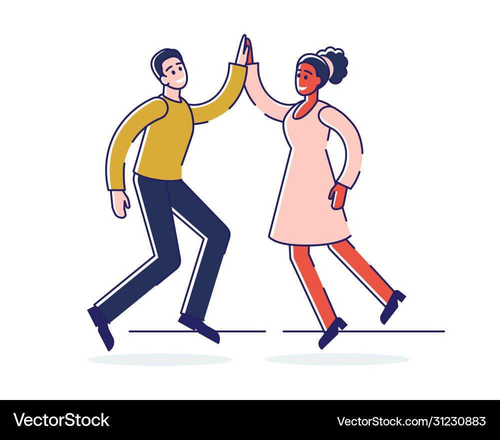 Human positive emotions and happiness concept Vector Image