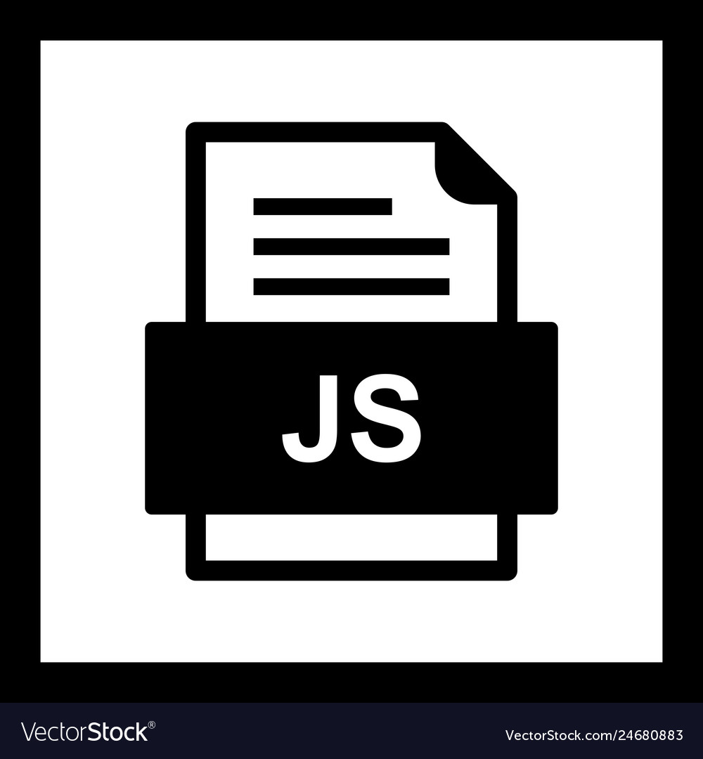 Js file document icon Royalty Free Vector Image