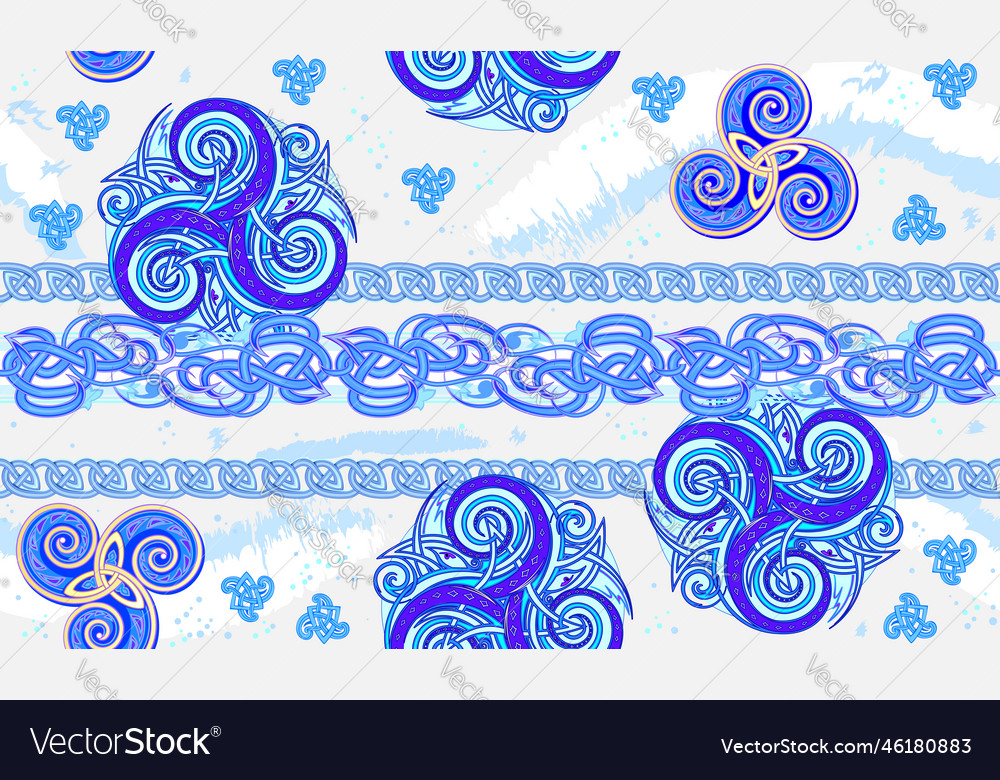 Seamless Pattern Ornament Abstract Background Vector Image