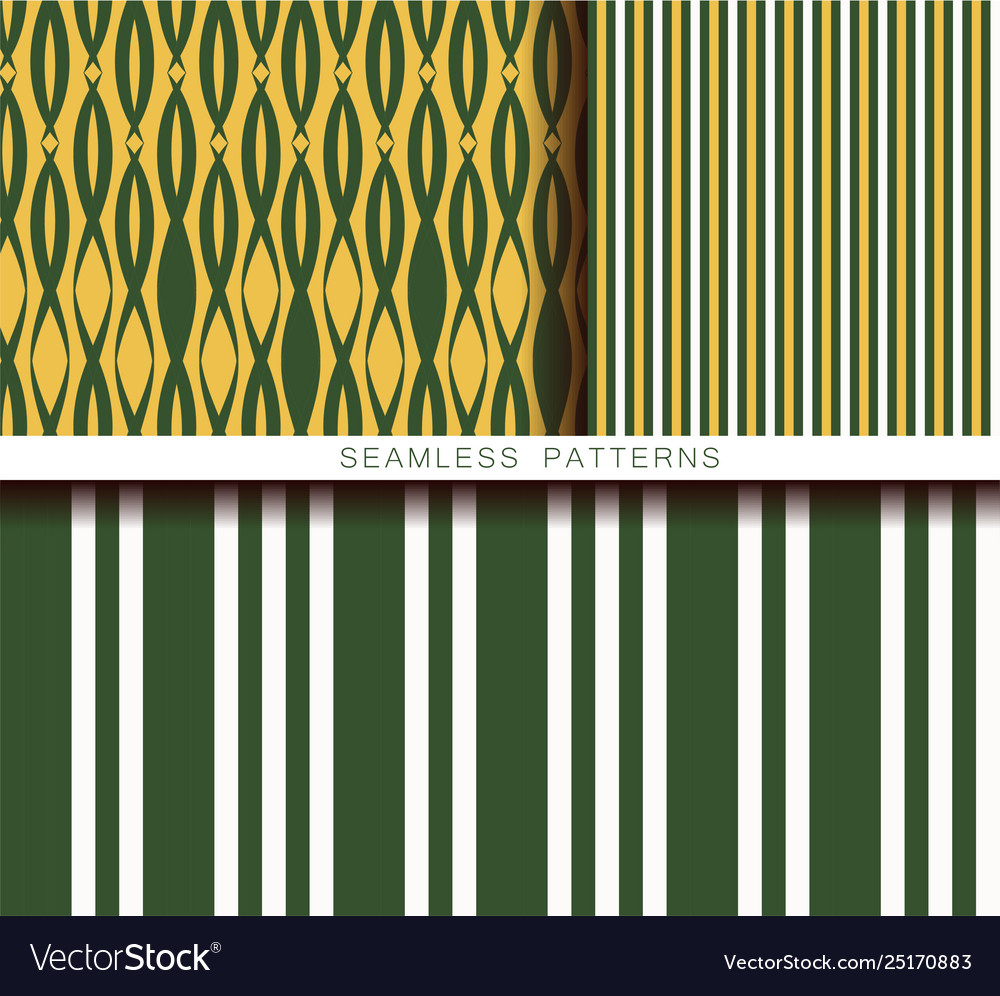 Set seamless patterns endless textures Royalty Free Vector