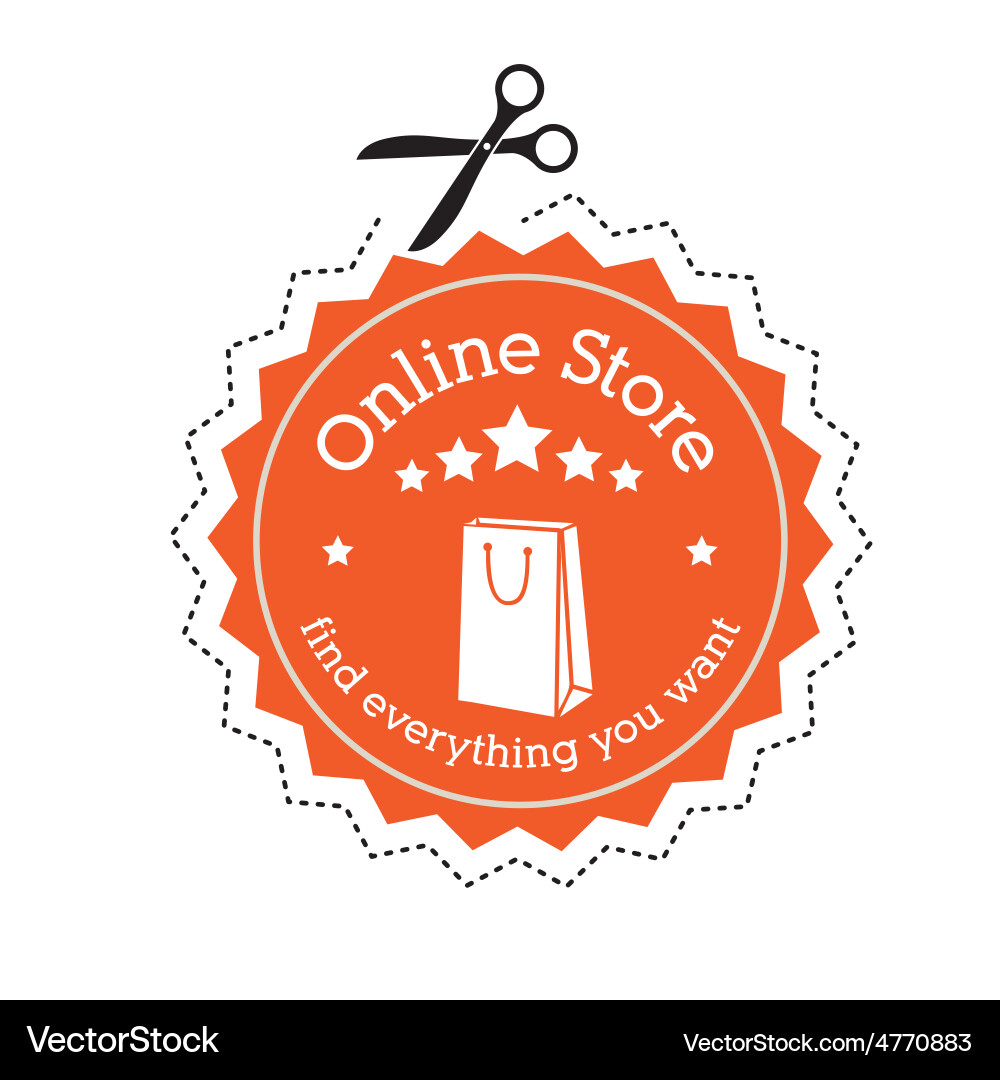 Shopping online design Royalty Free Vector Image