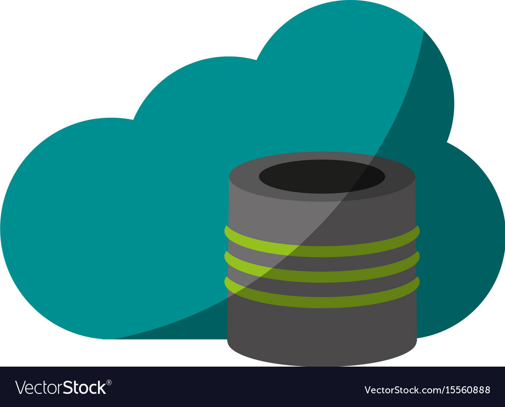 Cloud information save Royalty Free Vector Image