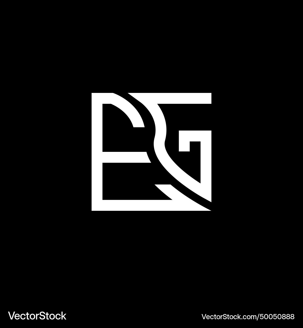 Eg letter logo design simple and modern Royalty Free Vector