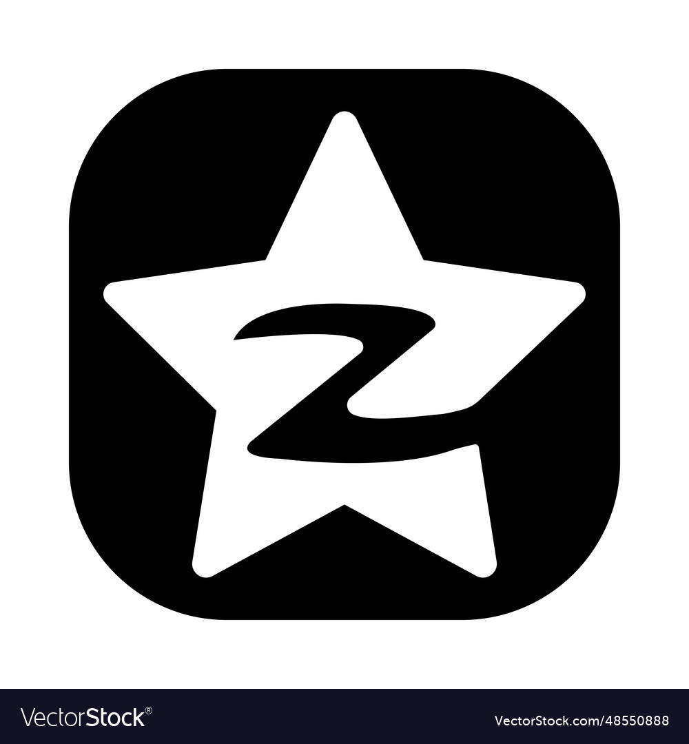 Qzone glyph icon for personal and commercial use Vector Image