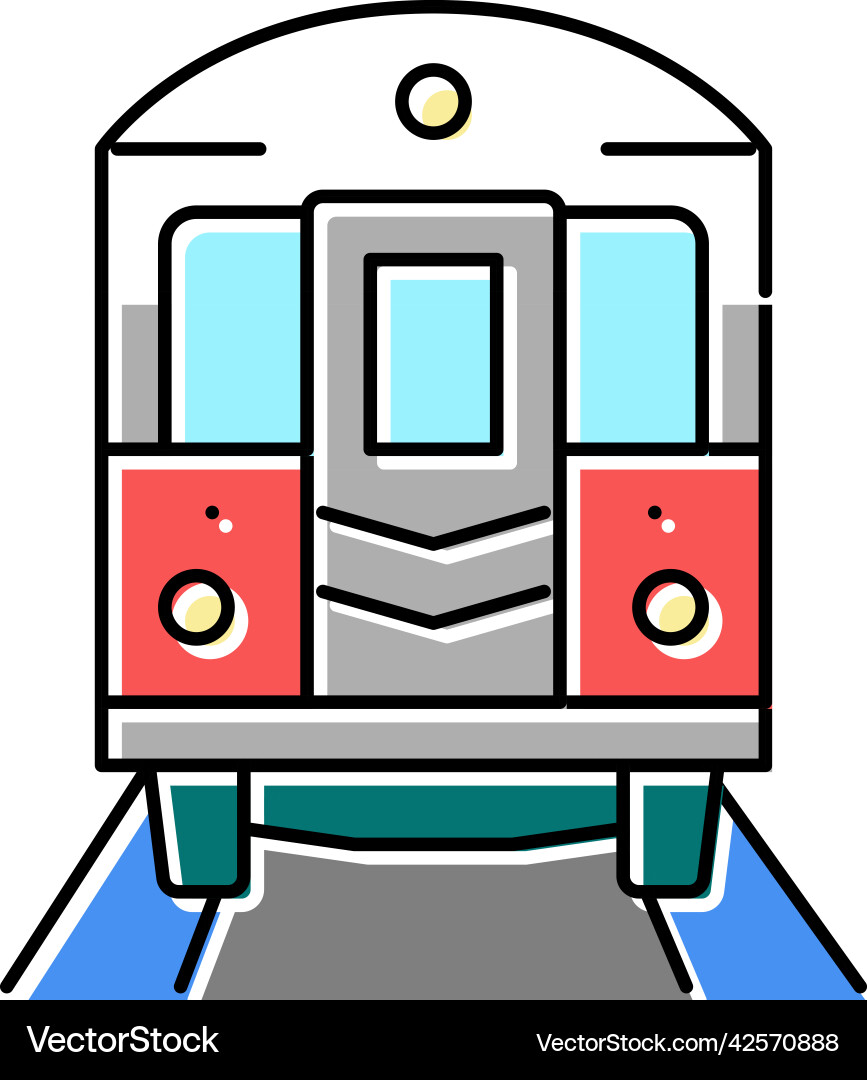 Subway new york color icon Royalty Free Vector Image