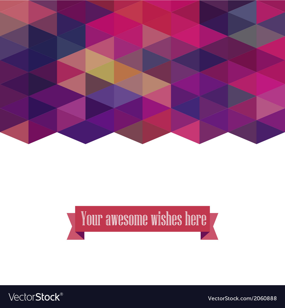 Triangle template background Royalty Free Vector Image