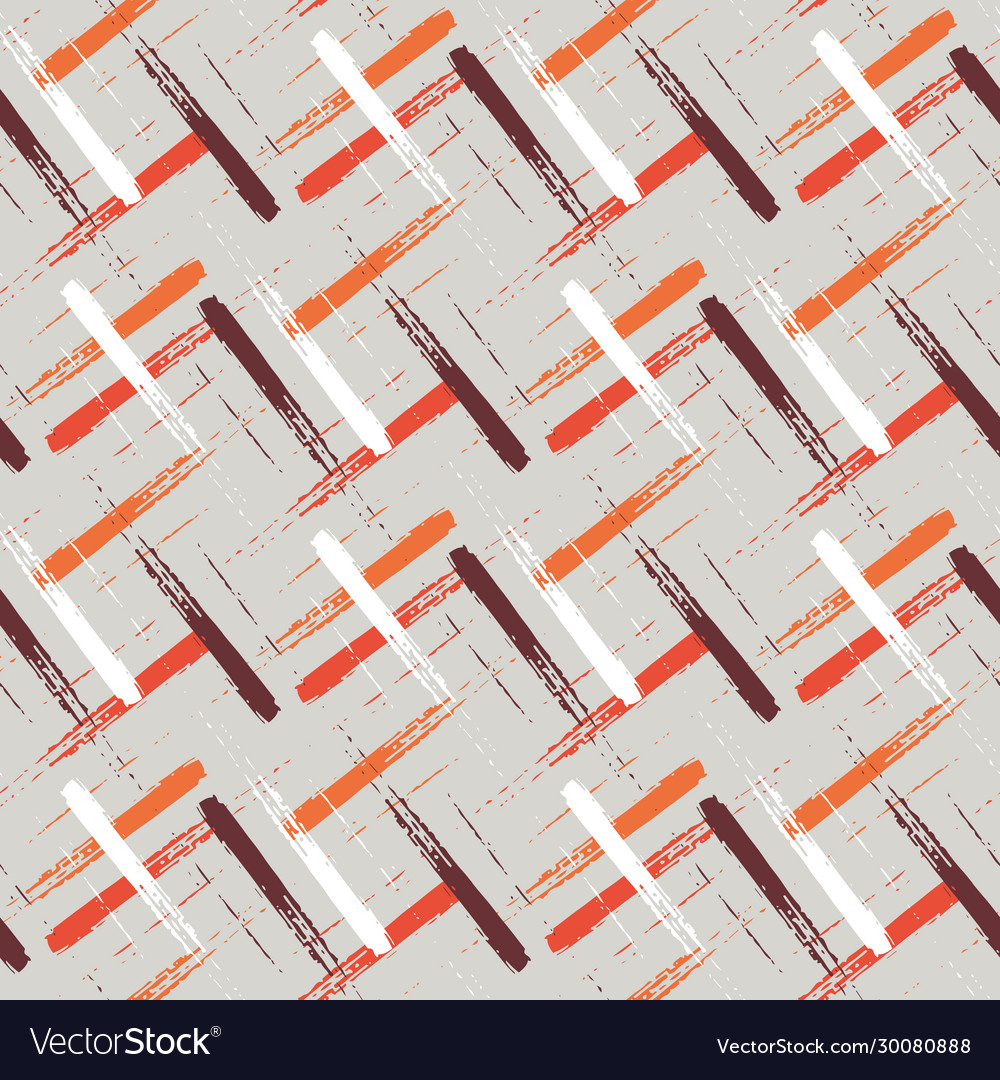 Wicker weave effect seamless pattern Royalty Free Vector