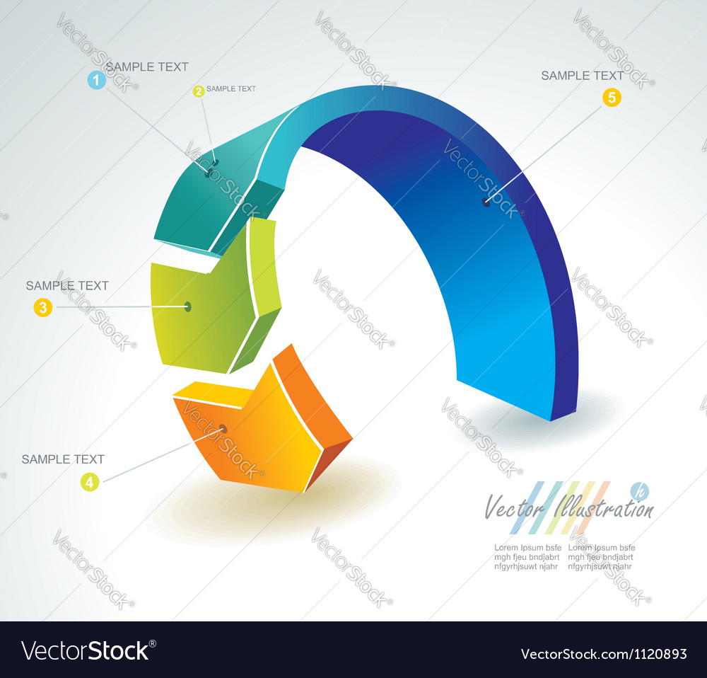 3d abstract background Royalty Free Vector Image