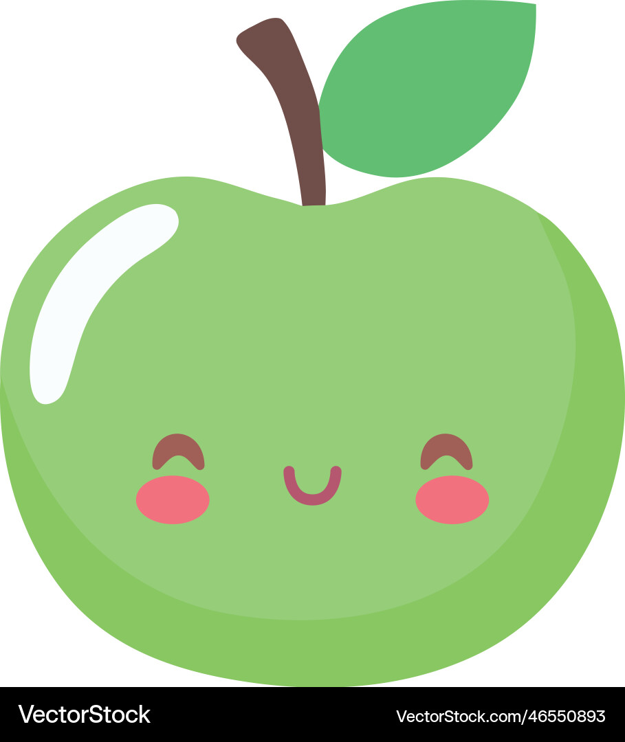 Apple icon healthy and organic snack Royalty Free Vector
