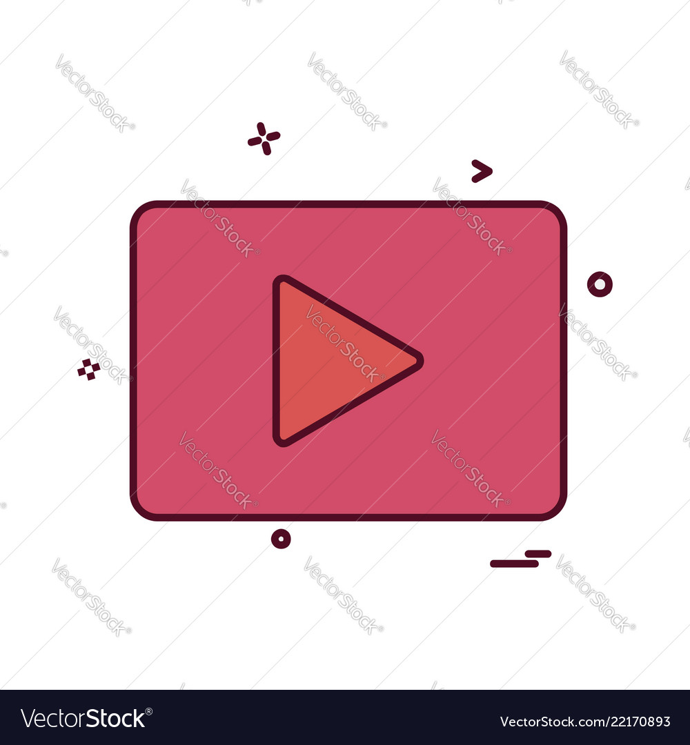 Video icon design Royalty Free Vector Image - VectorStock
