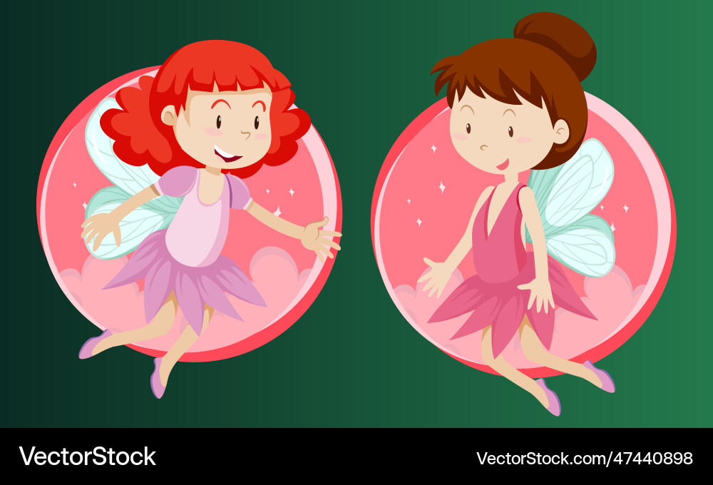 A set of fantasy characters on gradient background