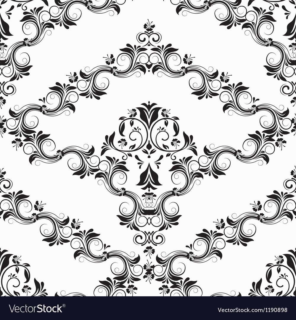 Baroque seamless pattern Royalty Free Vector Image