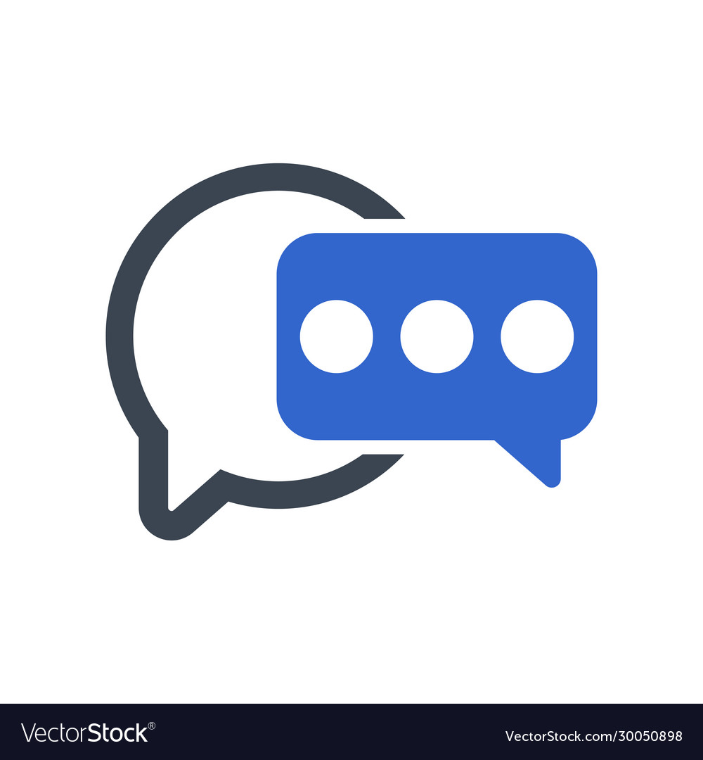 Bubble chat icon Royalty Free Vector Image - VectorStock