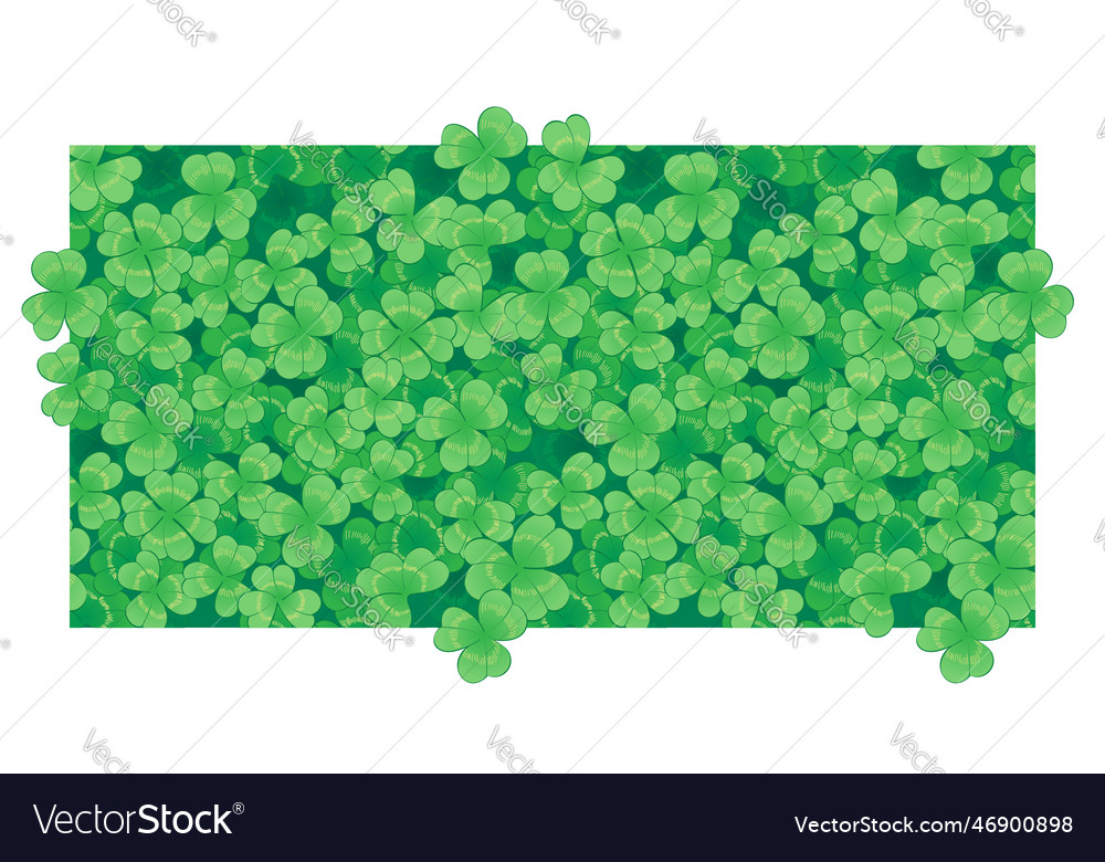Clover pattern Royalty Free Vector Image - VectorStock