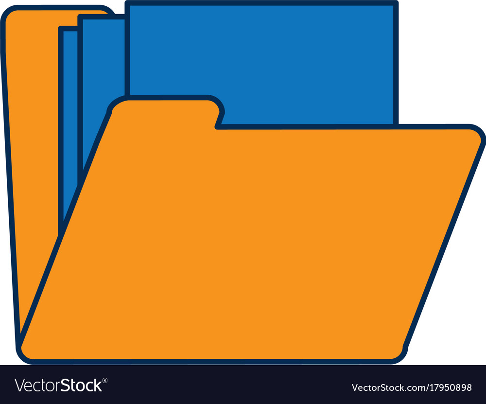 Document folder icon Royalty Free Vector Image