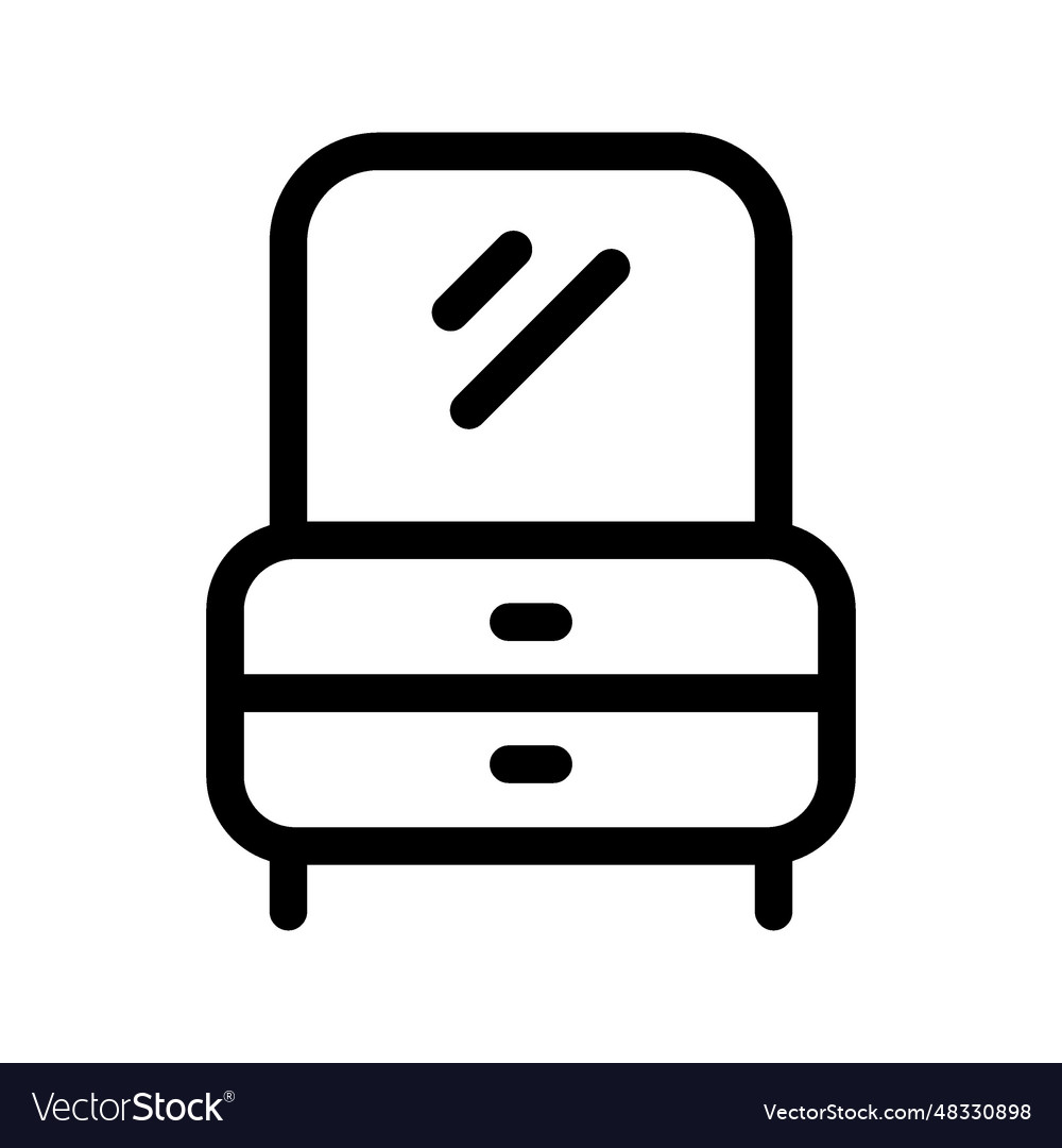 Dressing table icon Royalty Free Vector Image - VectorStock