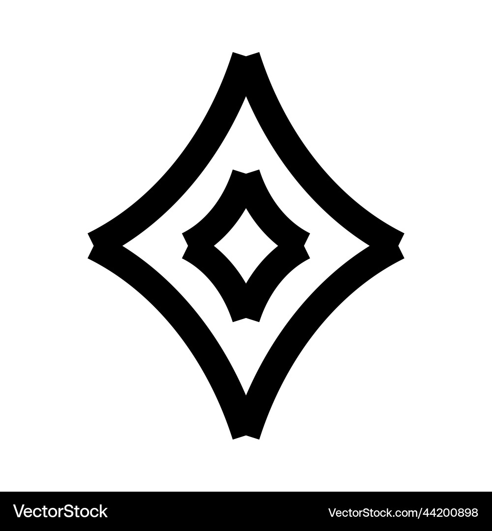 Premium star icon or logo in line style Royalty Free Vector