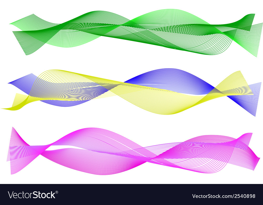 Waved design element Royalty Free Vector Image
