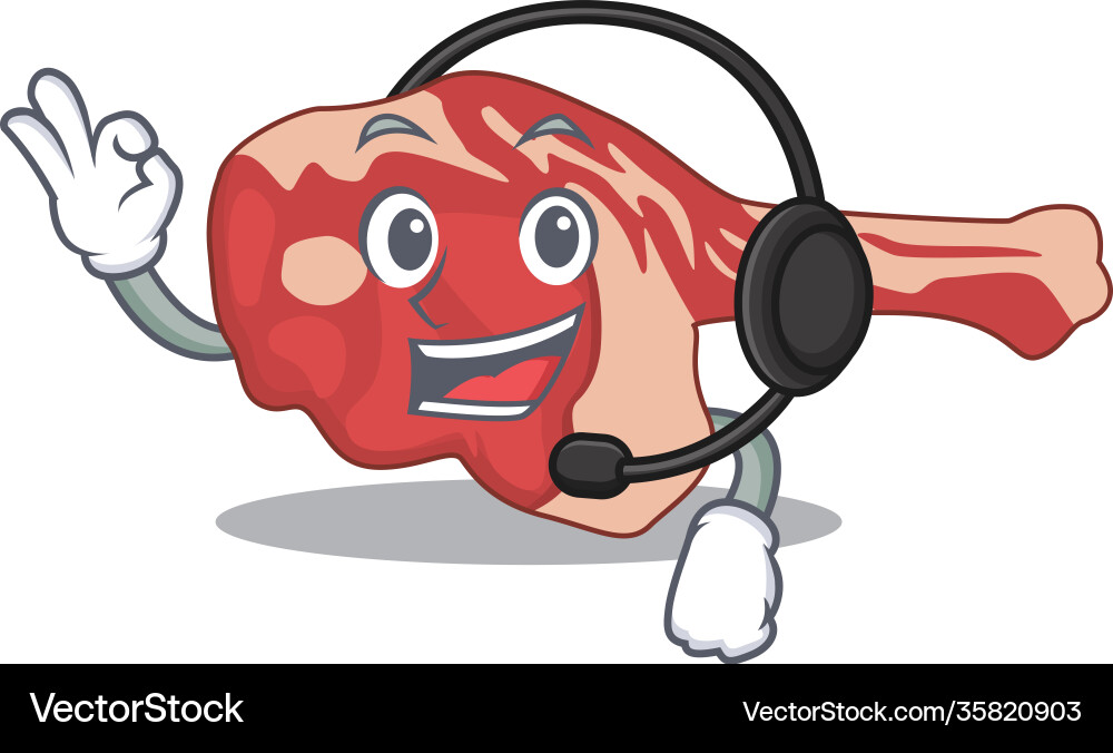 A stunning leg lamb mascot character concept Vector Image