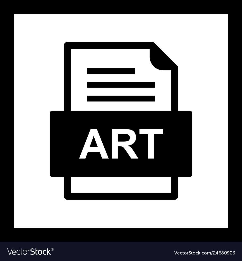 Art file document icon Royalty Free Vector Image