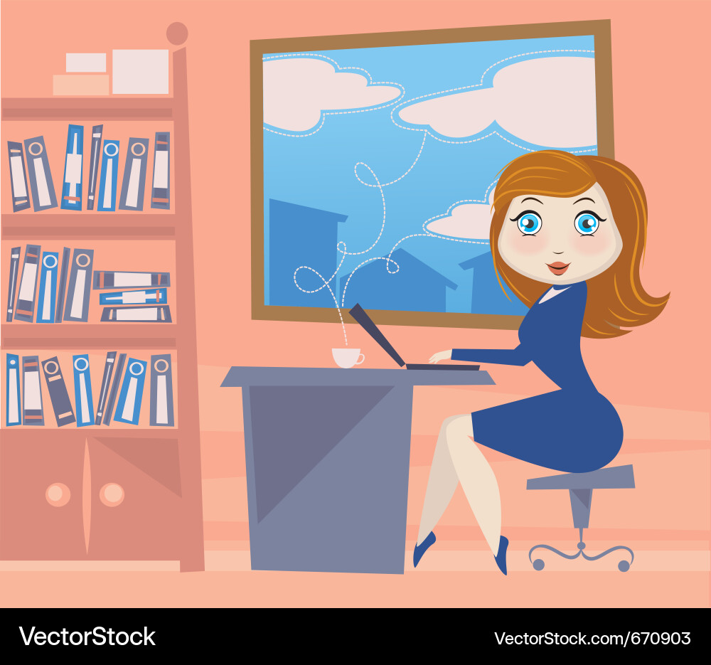 Business doll Royalty Free Vector Image - VectorStock