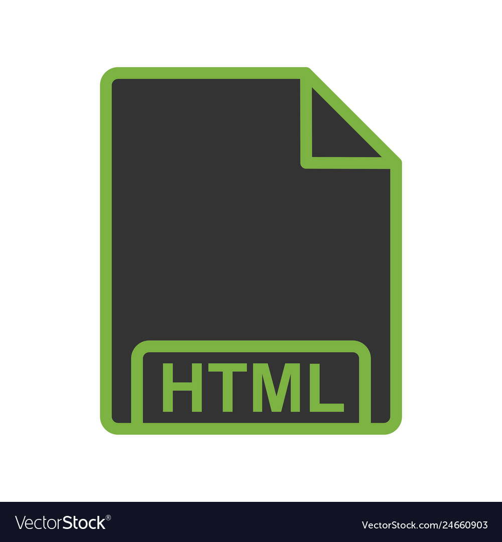 Html icon Royalty Free Vector Image - VectorStock