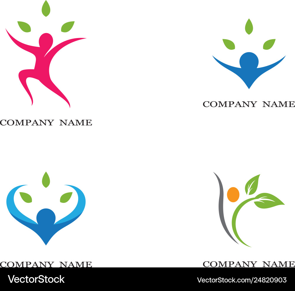 Human health symbol design Royalty Free Vector Image