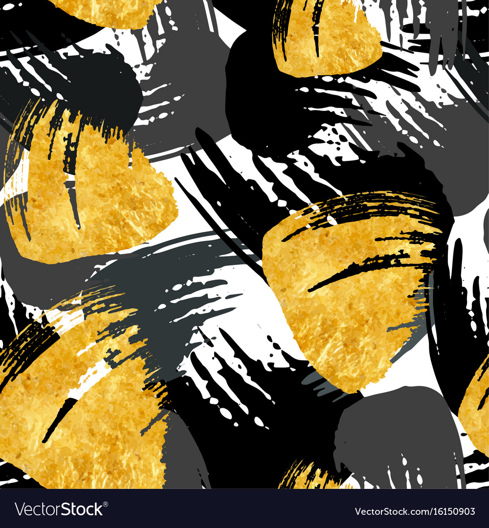 Paint strokes seamless pattern Royalty Free Vector Image