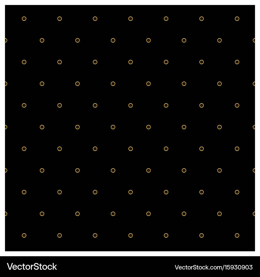 Striped pattern of golden dots on black Royalty Free Vector