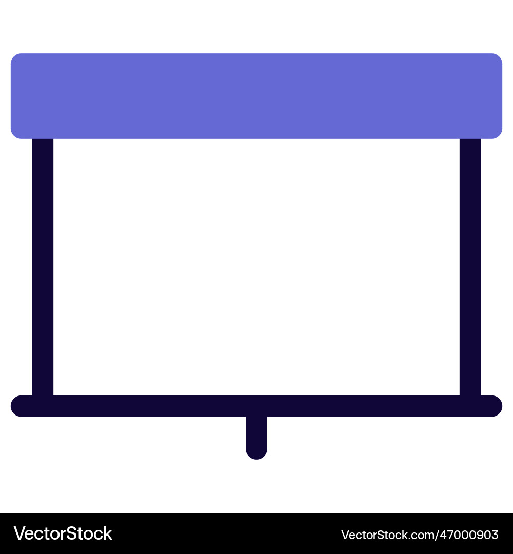 Wall-mounted projector for business meetings Vector Image