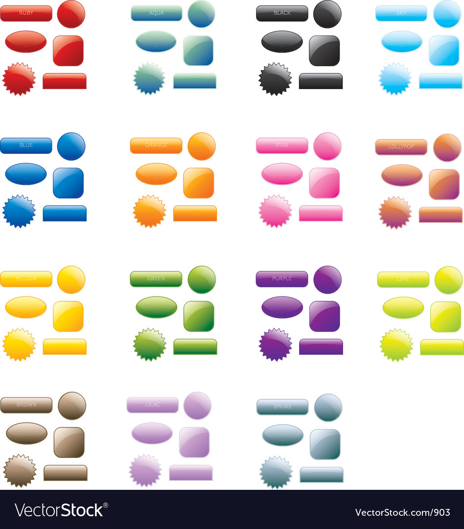 Web buttons Royalty Free Vector Image - VectorStock