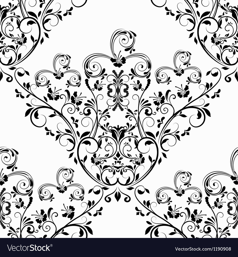 Baroque seamless pattern Royalty Free Vector Image