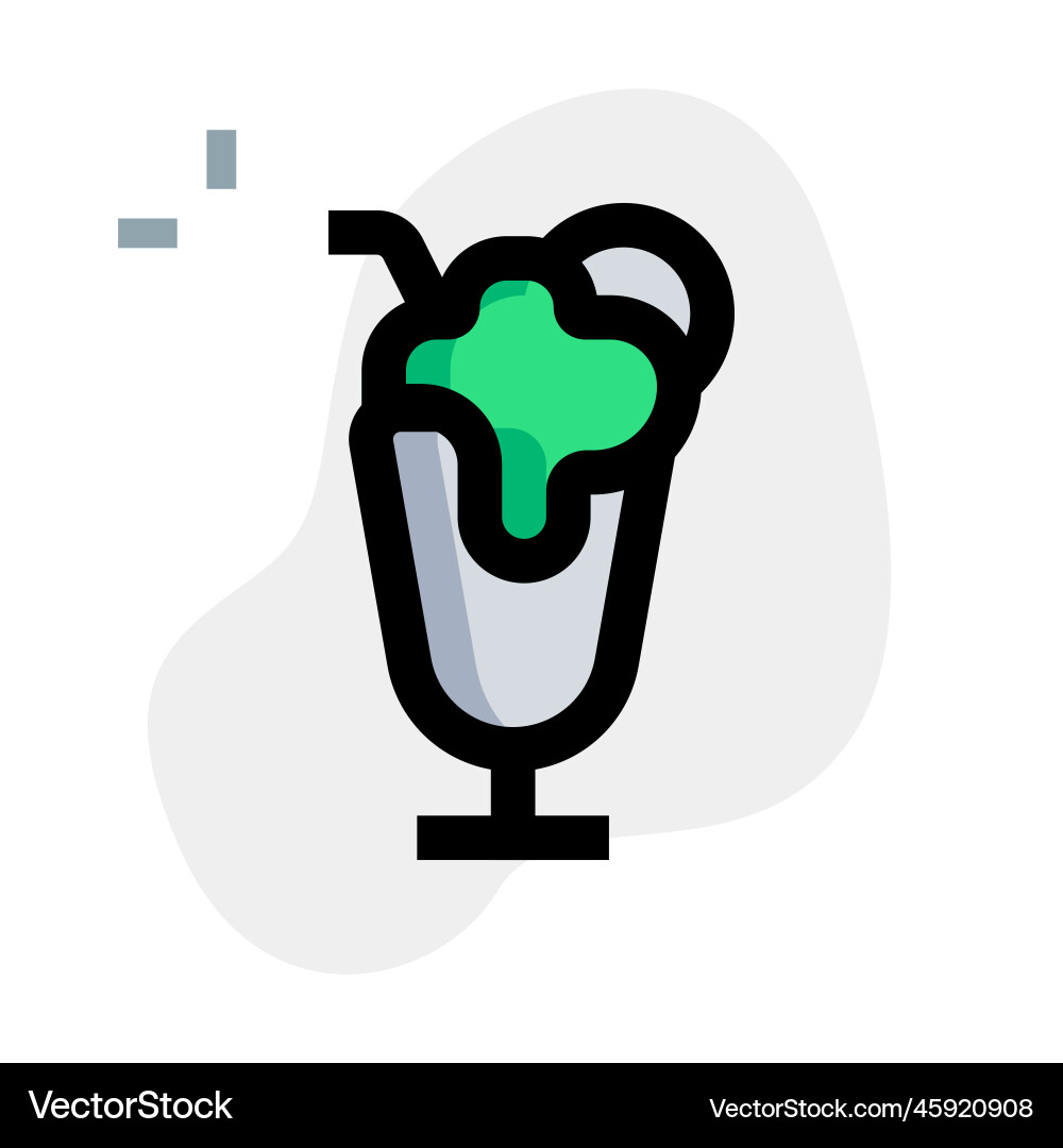 Granita ice cream line icon Royalty Free Vector Image