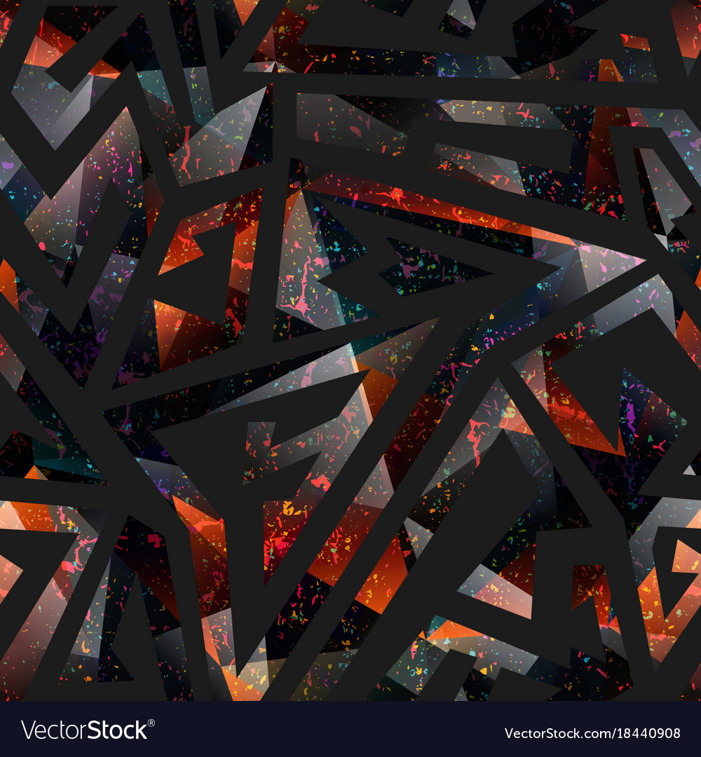 Maze seamless pattern with glasses effect Vector Image