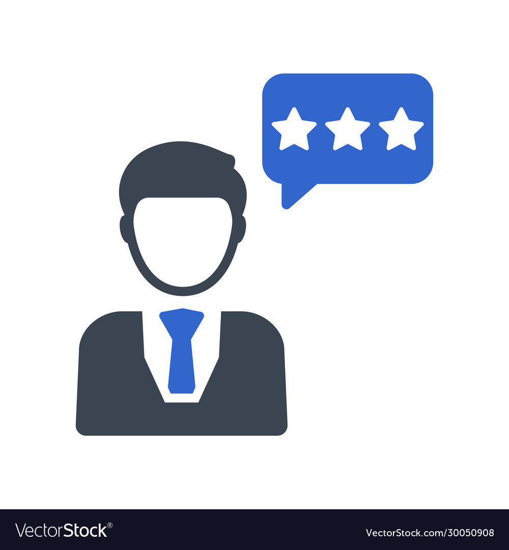 User feedback icon Royalty Free Vector Image - VectorStock