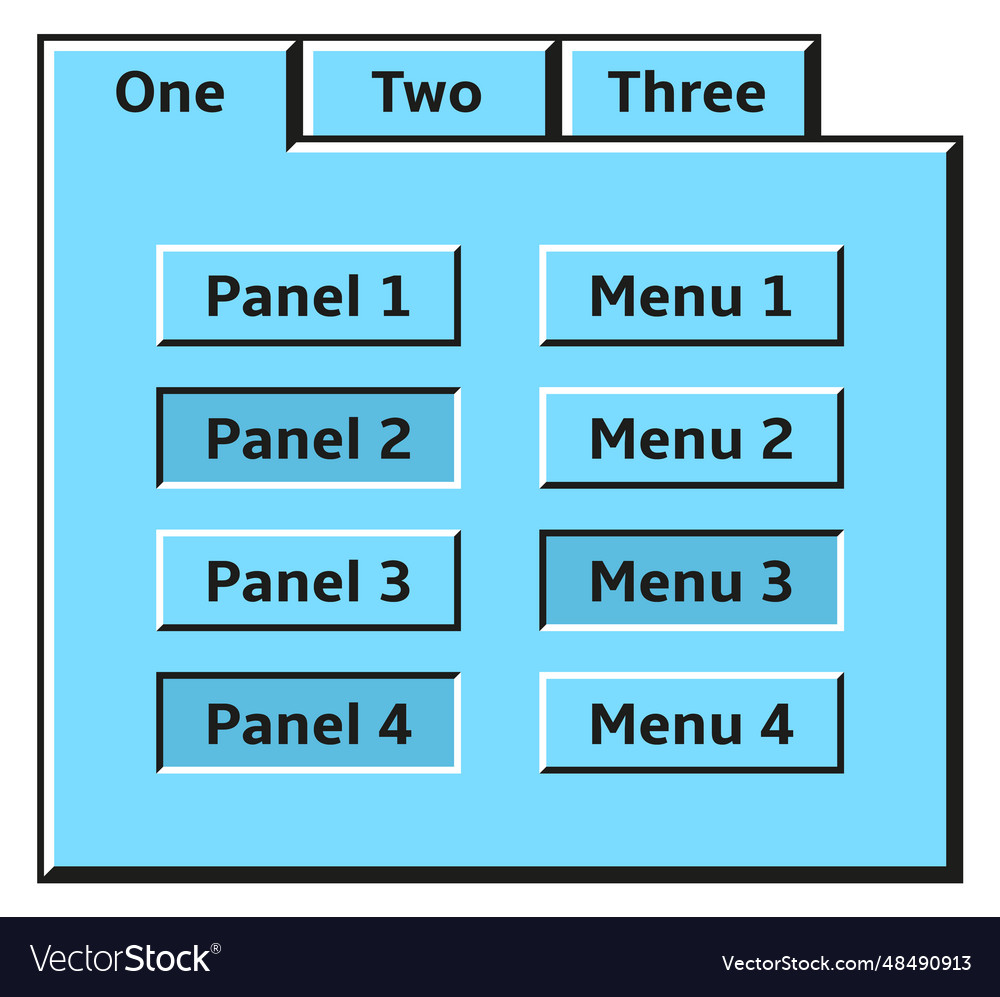Old pc interface retro window with buttons Vector Image