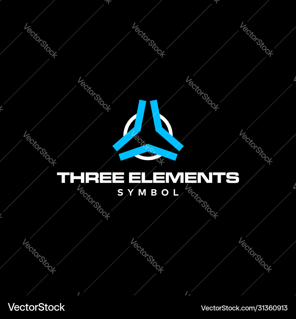 Triangle logo Royalty Free Vector Image - VectorStock