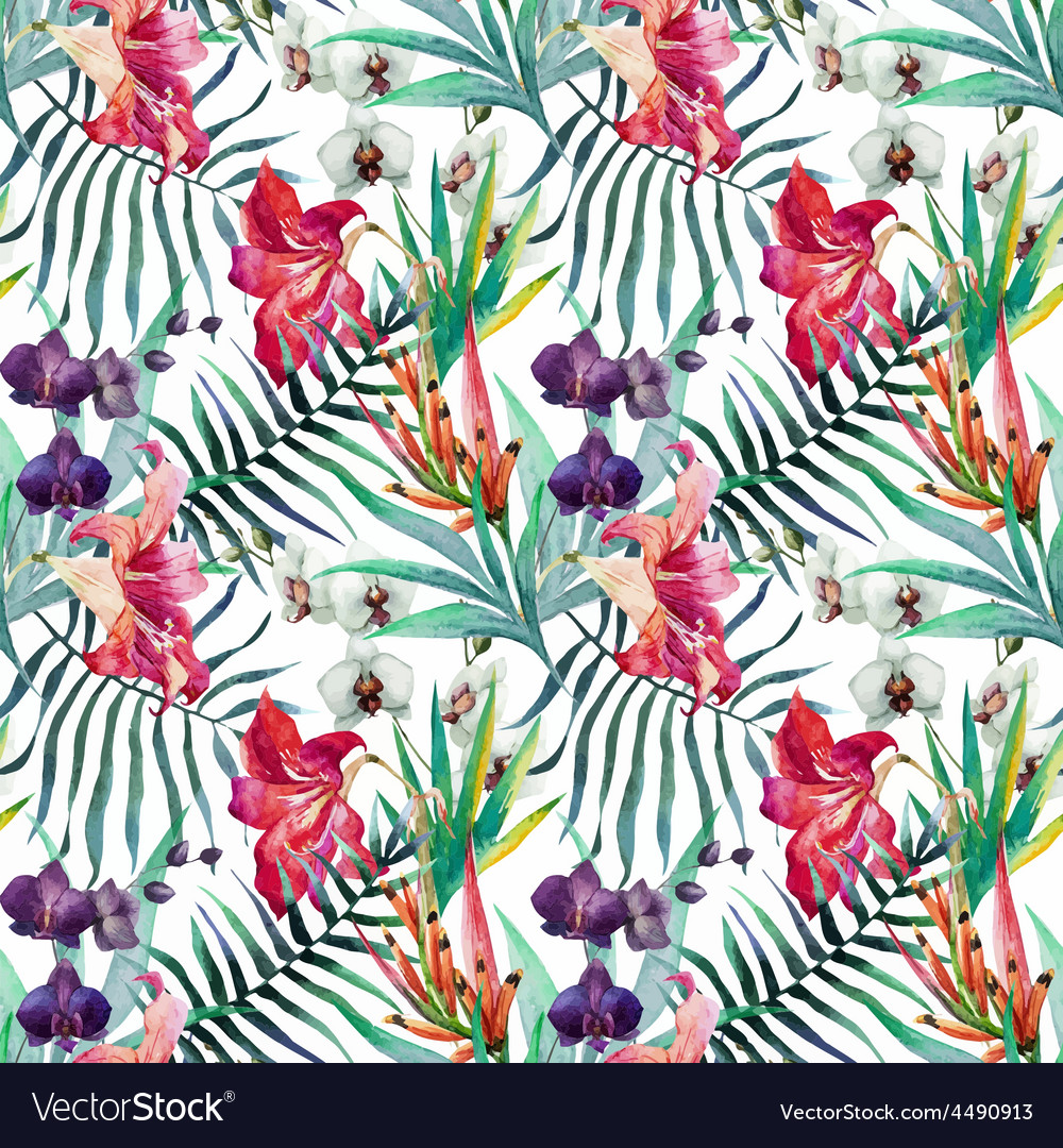 Tropical pattern Royalty Free Vector Image - VectorStock