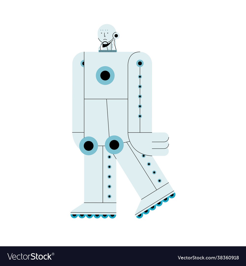 Artificial intelligence robot Royalty Free Vector Image