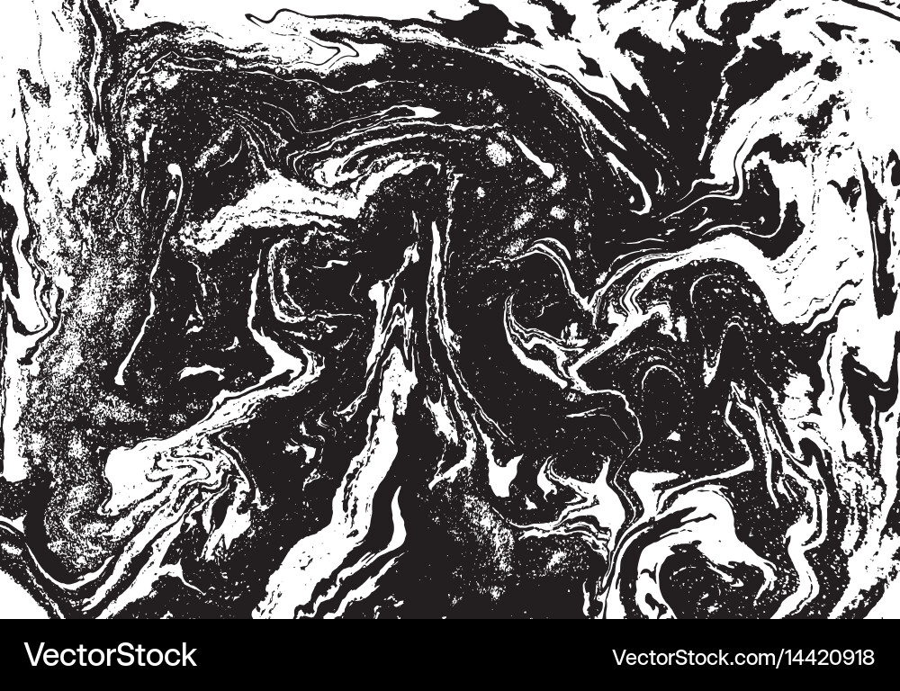 Black and white liquid texture watercolor hand Vector Image