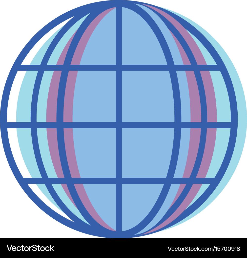 Global earth planet to exploration ubication Vector Image